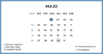 Feriados de maio (2024): datas comemorativas e destinos